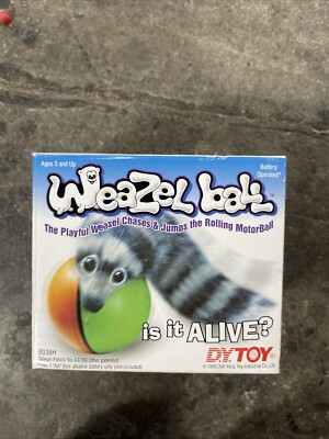 Vintage WEAZEL BALL TOY - The Weasel Rolls with Ball H09 | eBay