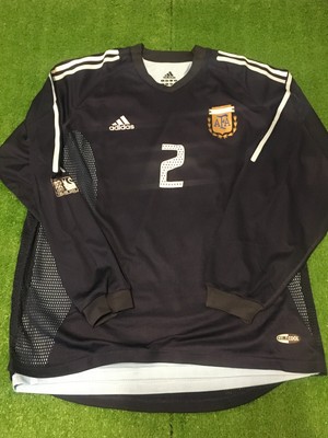 Argentina 2002 2003 Away Jersey Shirt L #2 Garay U17 World Cup Match ...