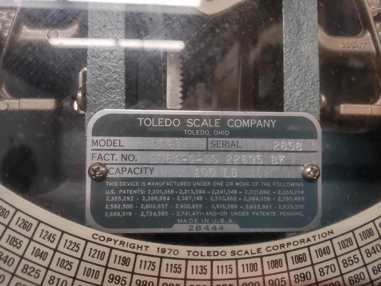 Toledo Scale Model 2081 | eBay