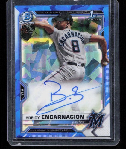 Breidy Encarnacion 2021 Bowman Sapphire #BSPA-BE 1st Bowman Sapphire ...