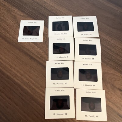 RARE 1971? NFL AFC Buffalo Bills Color Slides. Lot Of 9. See Photos | eBay