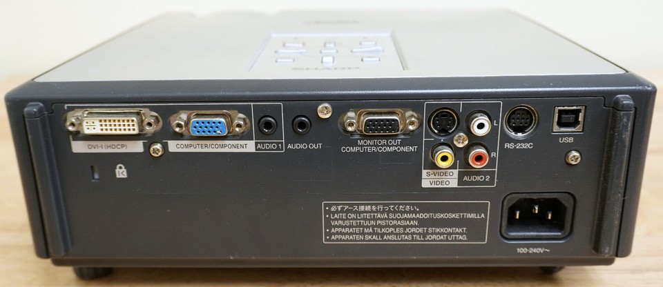 Sharp Notevision PG-F312X DLP Projector - 511 Hours | eBay