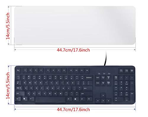 Universal Clear Waterproof Anti-Dust Silicone Keyboard Protector Cover ...