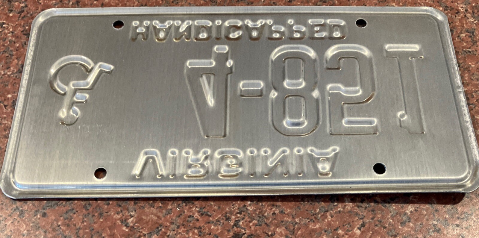 Exp Virginia Personalized Vanity License Plate Va DMV Handicapped Tag ...