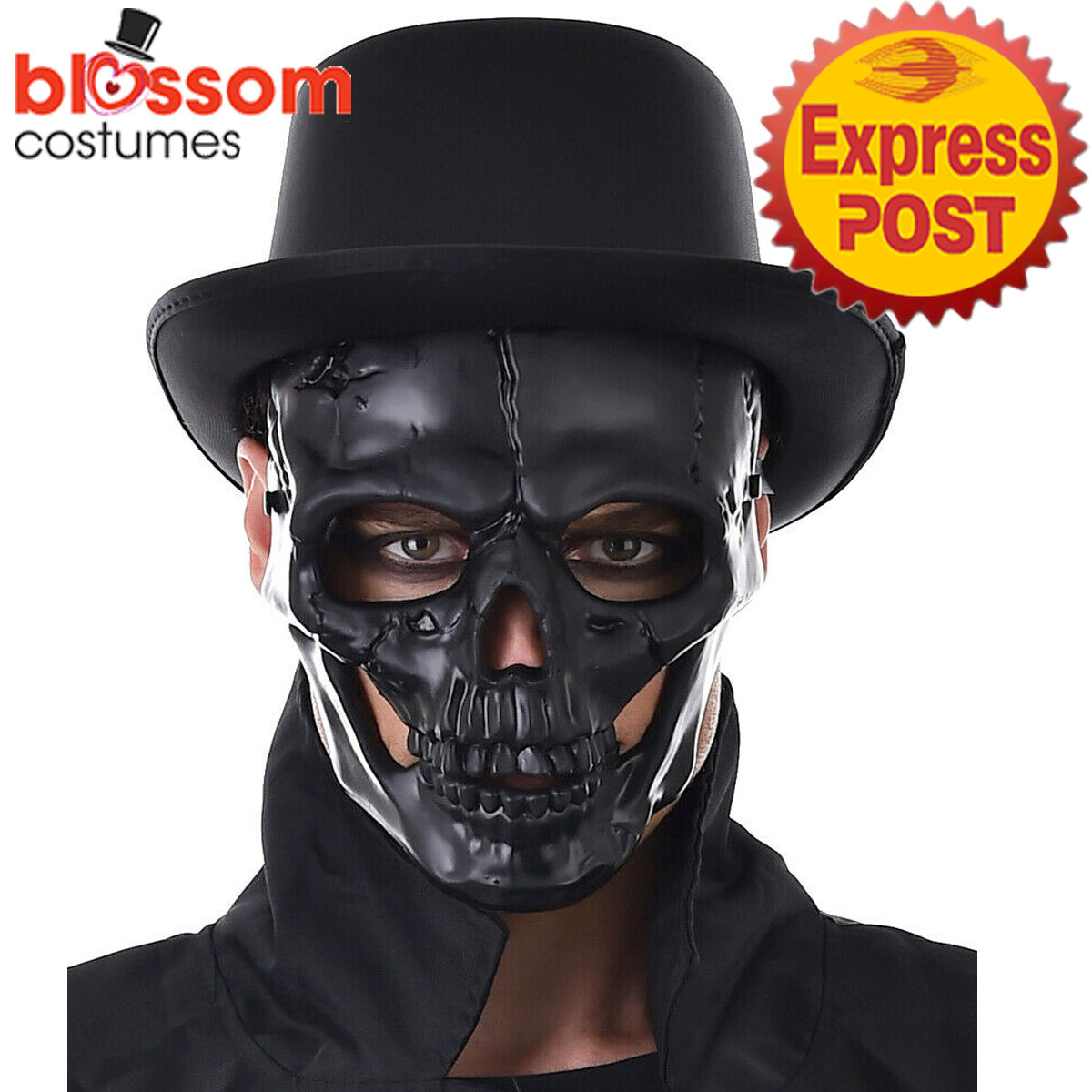 Black Skull Mask Halloween Dropship Halloween Mask Scary Full Head