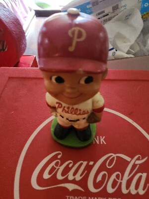 1960s Philadelphia Phillies Gold Base Nodder damaged neck has repair | eBay