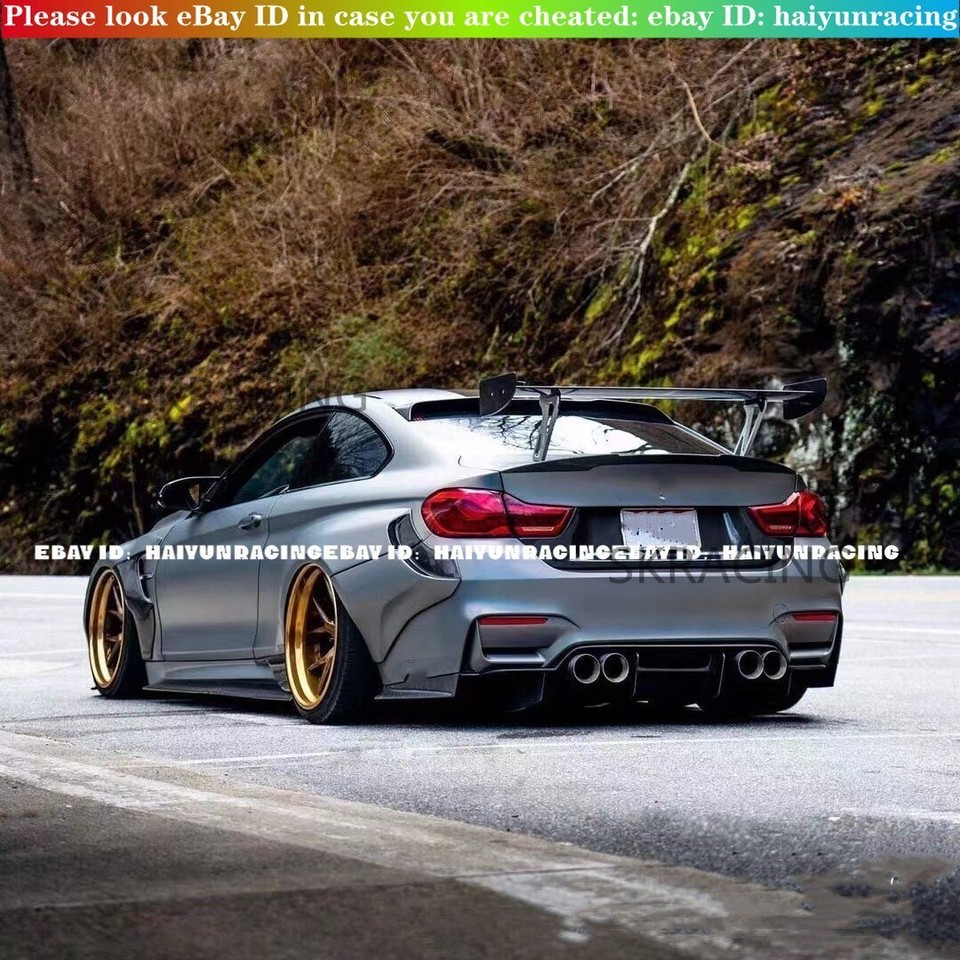 Real Carbon Fiber Rear Trunk GT Style Spoiler wing For BMW 14-17 F80 M3 ...