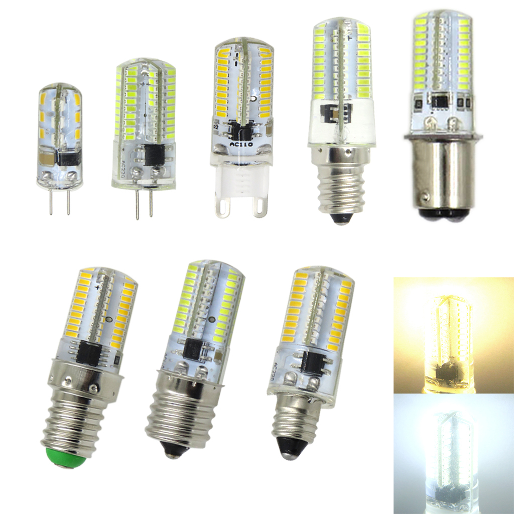 G4/G9/E11/E12/E14/E17/BA15D 24/80 3014 SMD LED Light Bulb Dimmable Silicone Lamp | eBay Australia