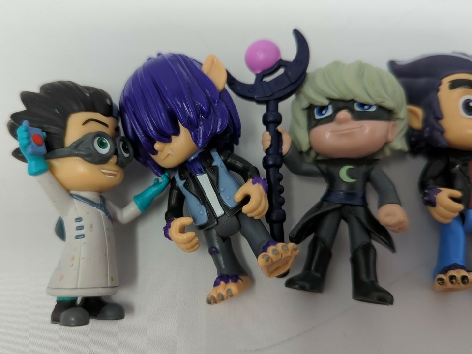 6 PJ Masks Wolf Wolfy Kids Villains Howler Rip Kevin 3" Action Figure ...