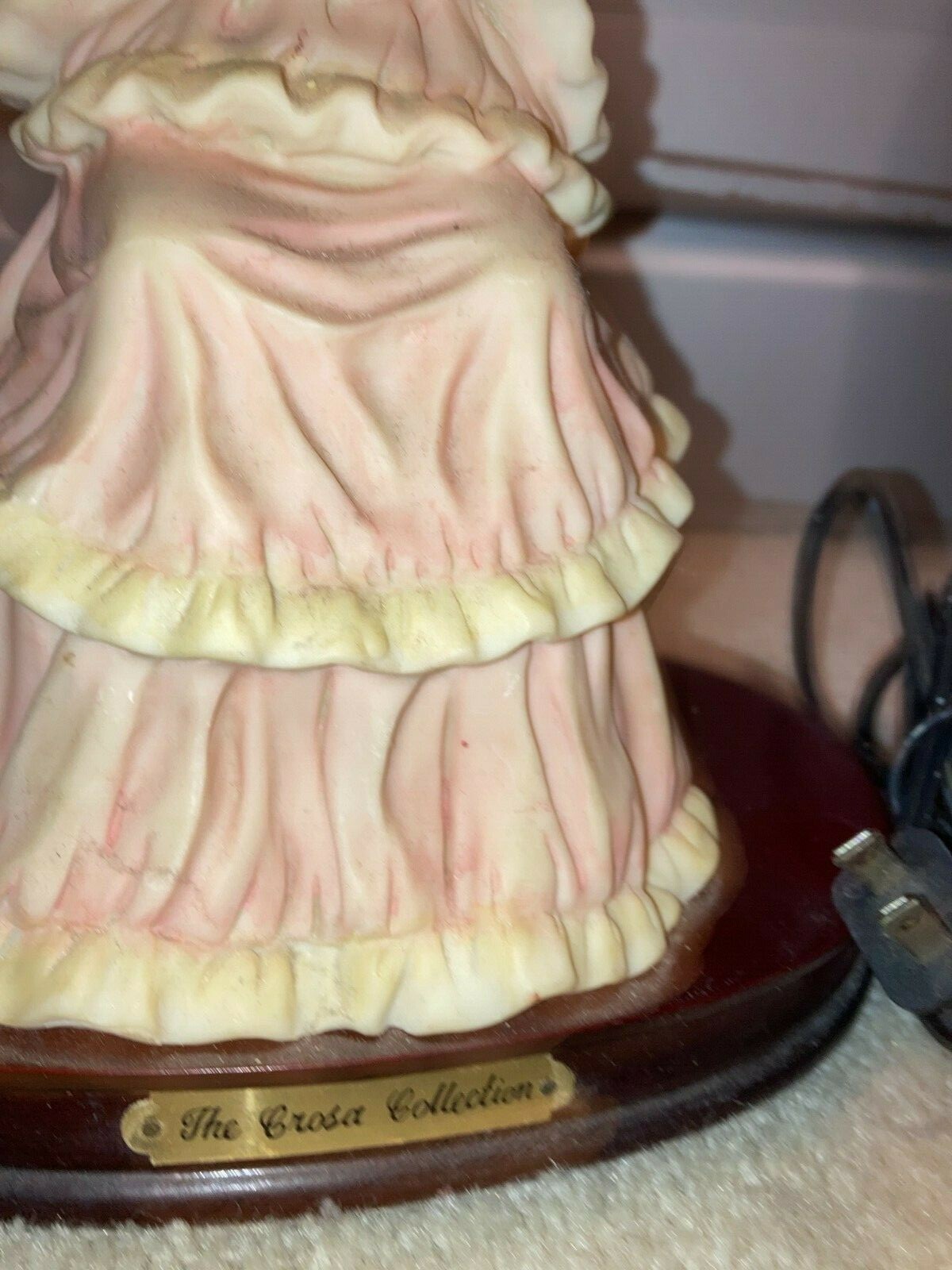 Pair Crosa Collection Table Lamp Southern Belle Women Vintage 24" | eBay