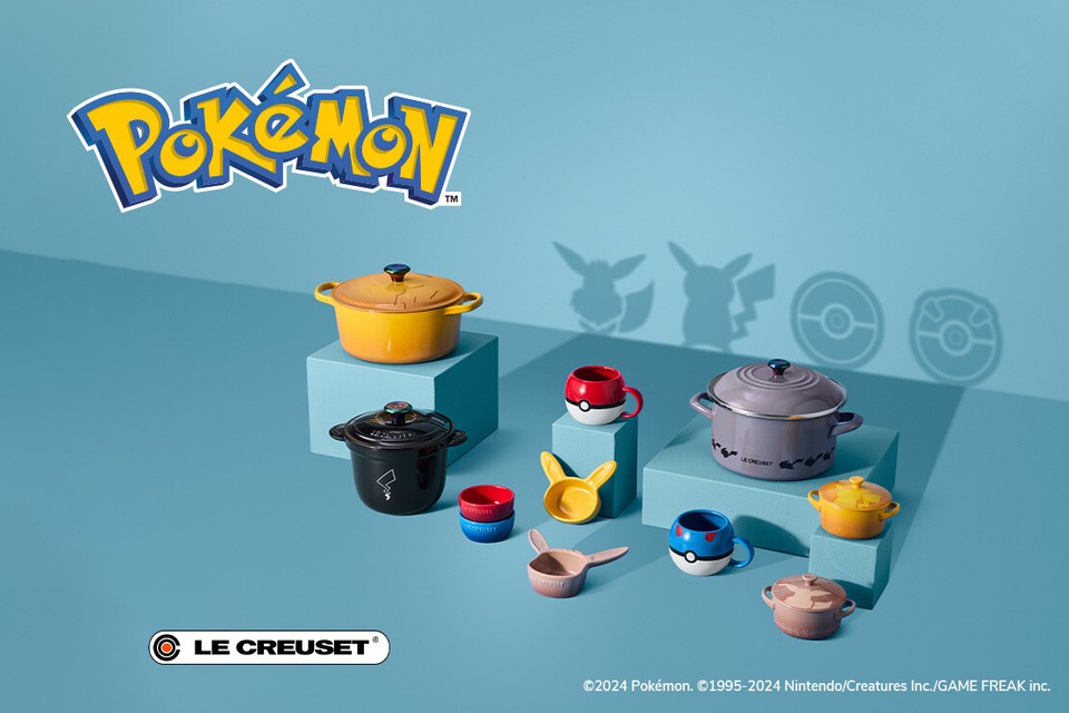 Le Creuset x Pokemon Collection Pokemon Mini Cocotte 2 pieces Pikachu ...