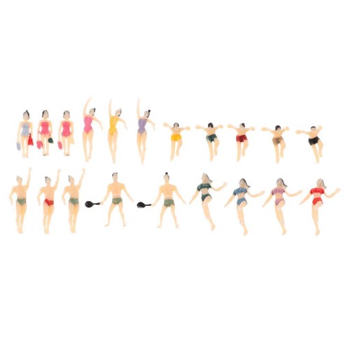 200 Painted Model Figure People Swimmer Layout Landscape Models | eBay ...