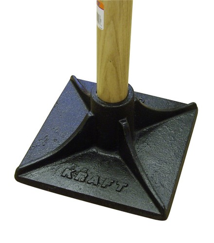 Kraft Tool CC925 Cast Iron Base Dirt Asphalt Tamper Pounder Imprinted ...