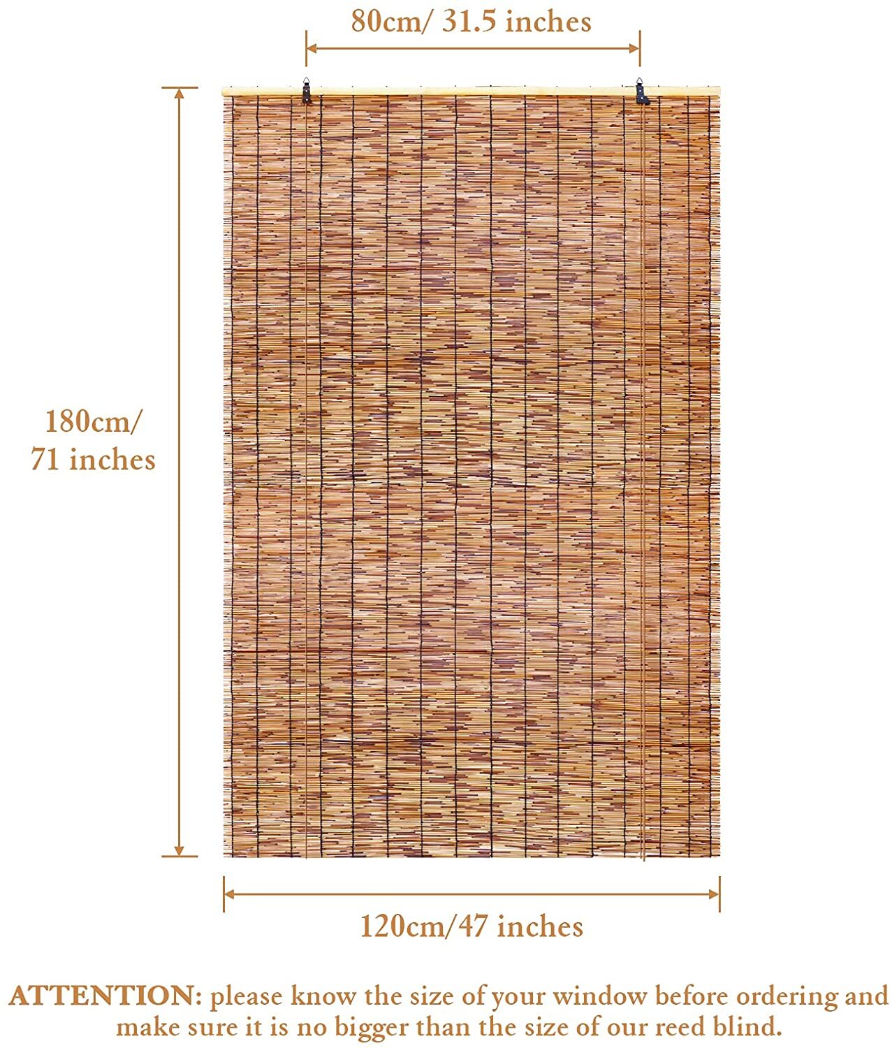 Reed Natural Fencing Garden Screen Bamboo Privacy Backyard Summer Panel ...