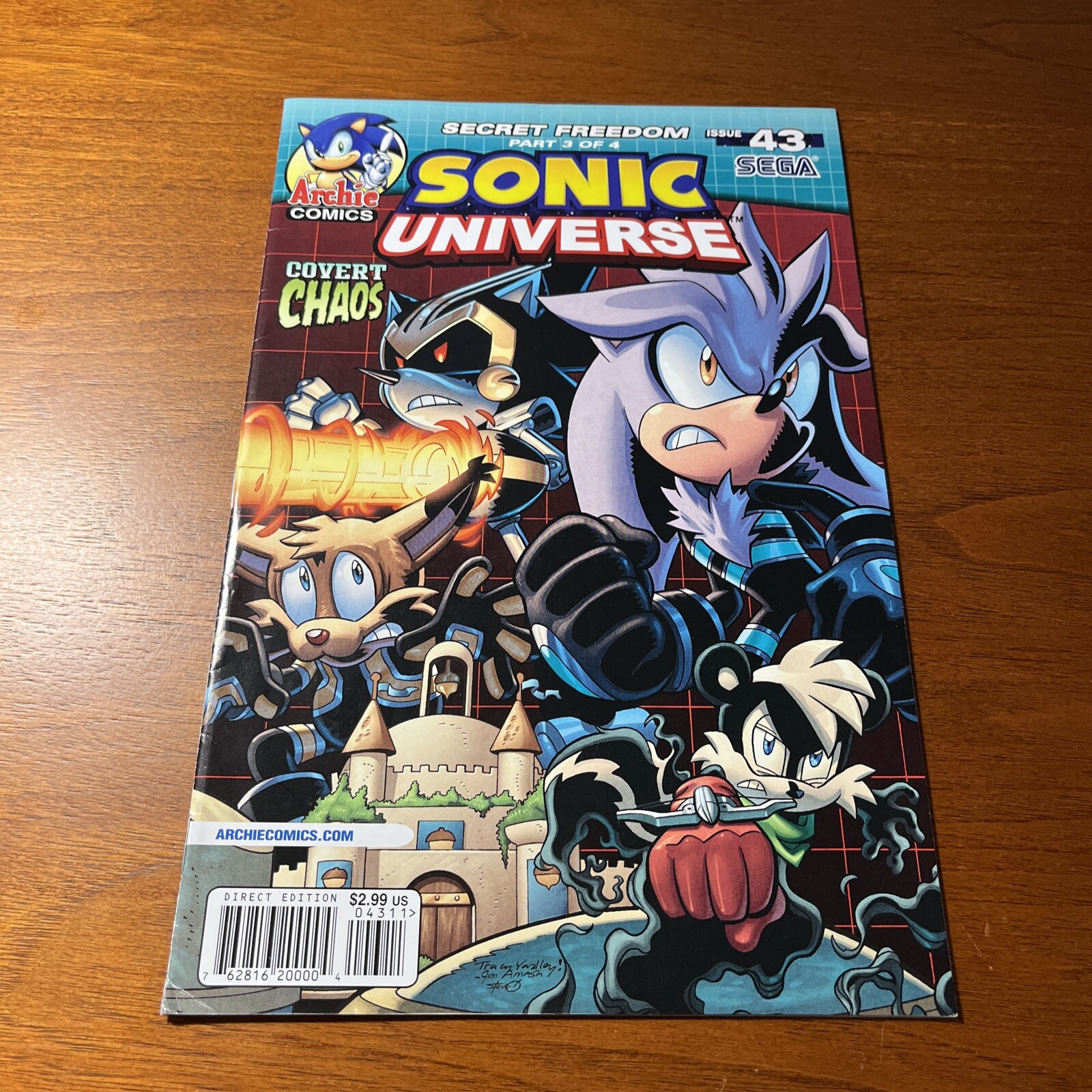 SONIC UNIVERSE Archie Comics #43 2012 SECRET FREEDOM Part 3 of 4 Sega ...
