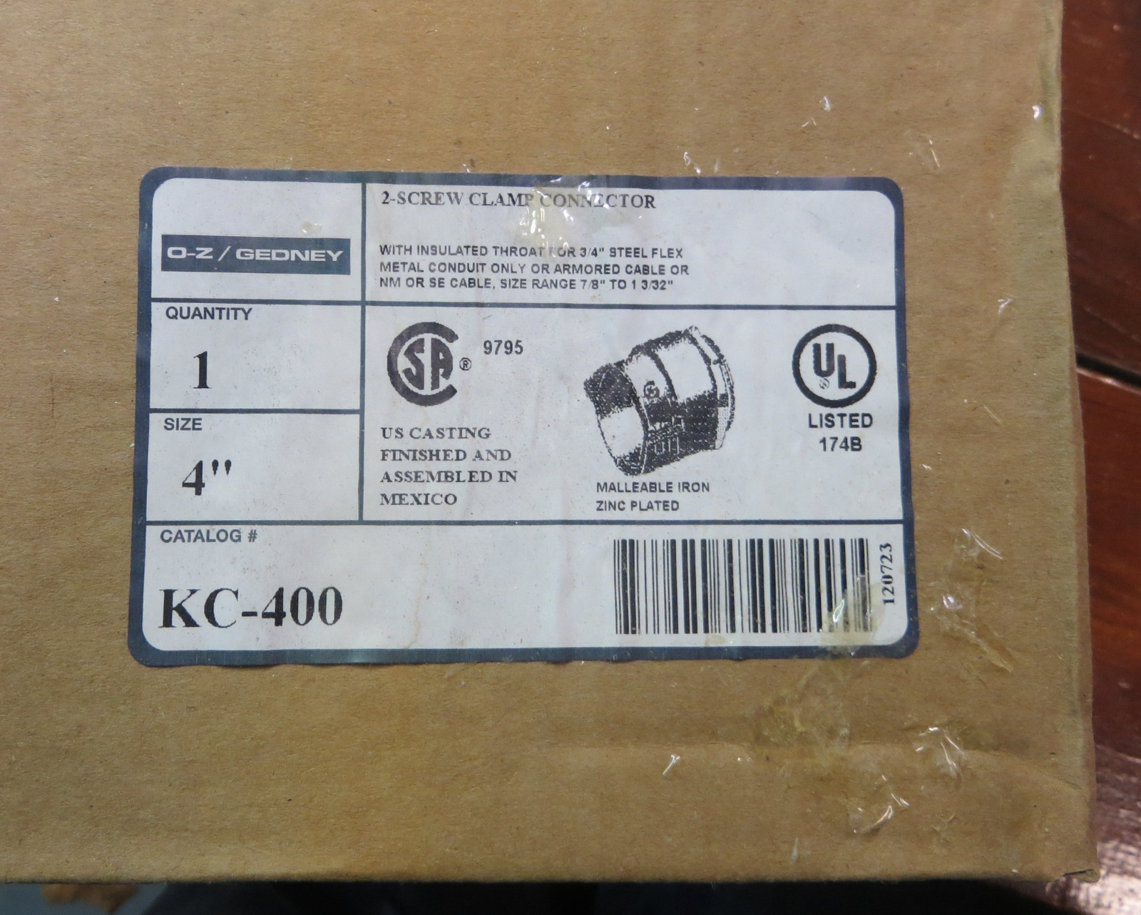 (5) NIB O-Z GEDNEY KC-400 KC400 4" 2 SCREW CLAMP CONNECTOR | eBay