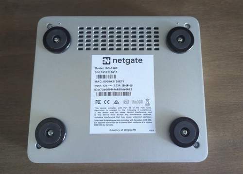 Netgate SG-3100 pfSense Security VPN Firewall Gateway W/power adapter ...