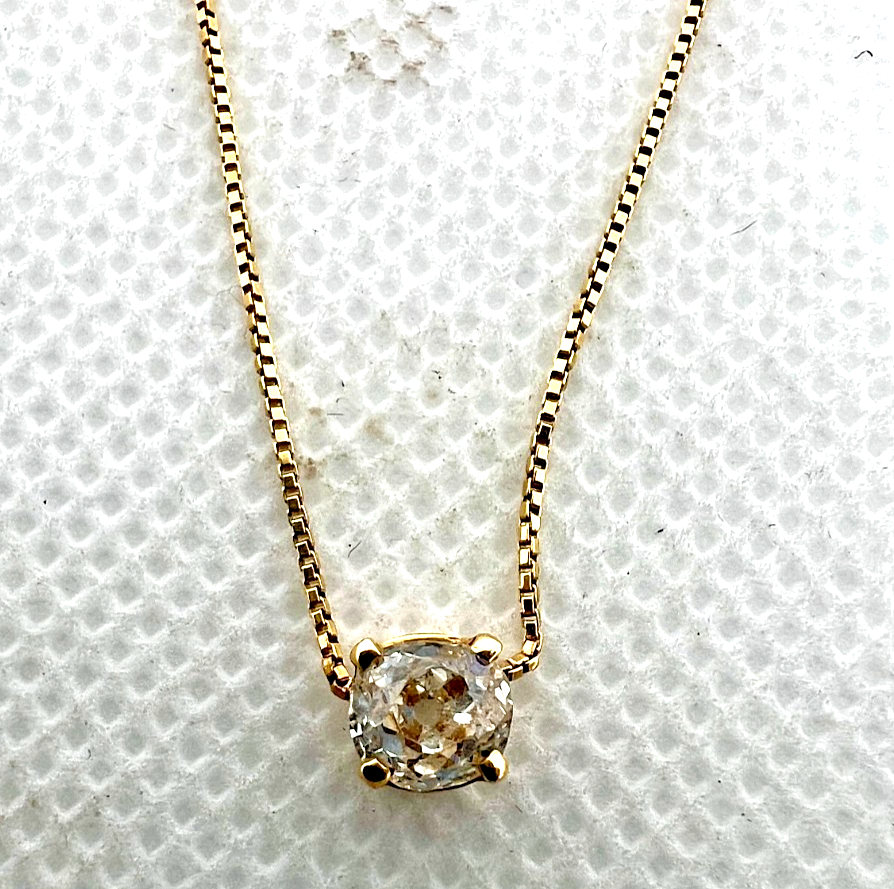 COLLIER PENDANT DIAMANT 0,40 KARAT SOLITAIRE Aus 18K Gelbgold | eBay