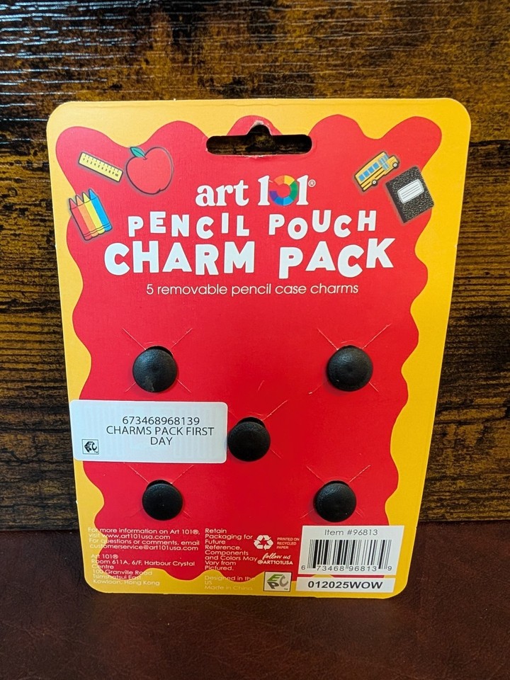 Art 101 First Day Charms-Pencil Case & CROCS, Back to School 5-Pack | eBay