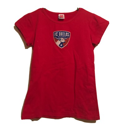 FC Dallas Youth Small Women’s Misses Girls Red T-Shirt Logo Made In The ...