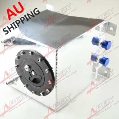 Universal Fuel Cell 10L Litre 2.5 Gallon Aluminum Fuel Tank & Safety ...