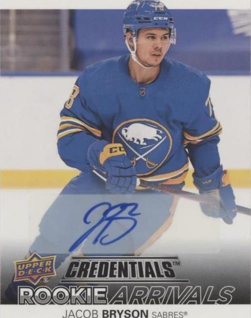 2021-22 Upper Deck Credentials - Rookie Arrivals Jacob Bryson #RA-43 ...