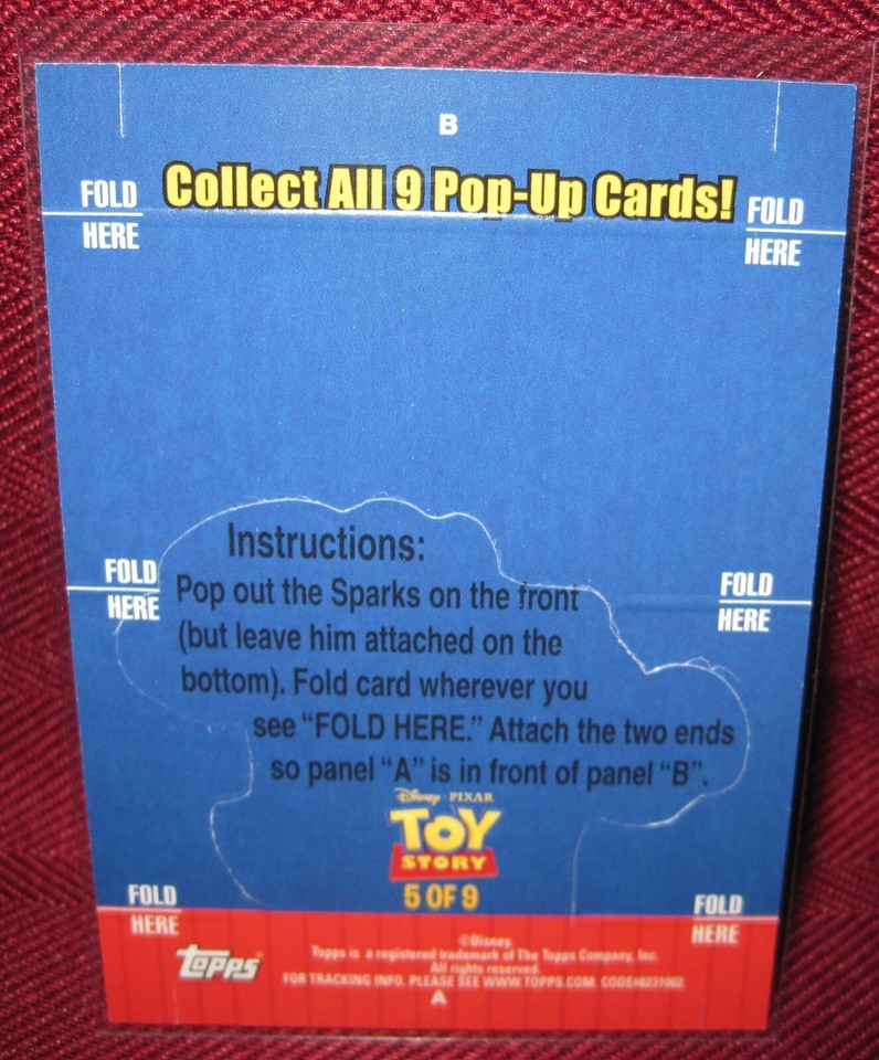 2010 TOPPS TOY STORY SERIES 3 FUN PACKS TOYS AT PLAY POP-UP CHASE #5 ...