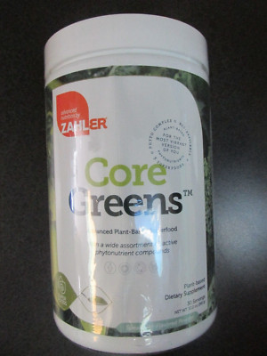 Zahler Core Greens Advanced Plant-Based Superfood Powder Spearmint ...