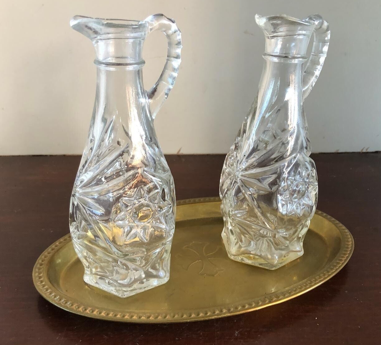 Catholic Church Vintage Glass cruet set | eBay