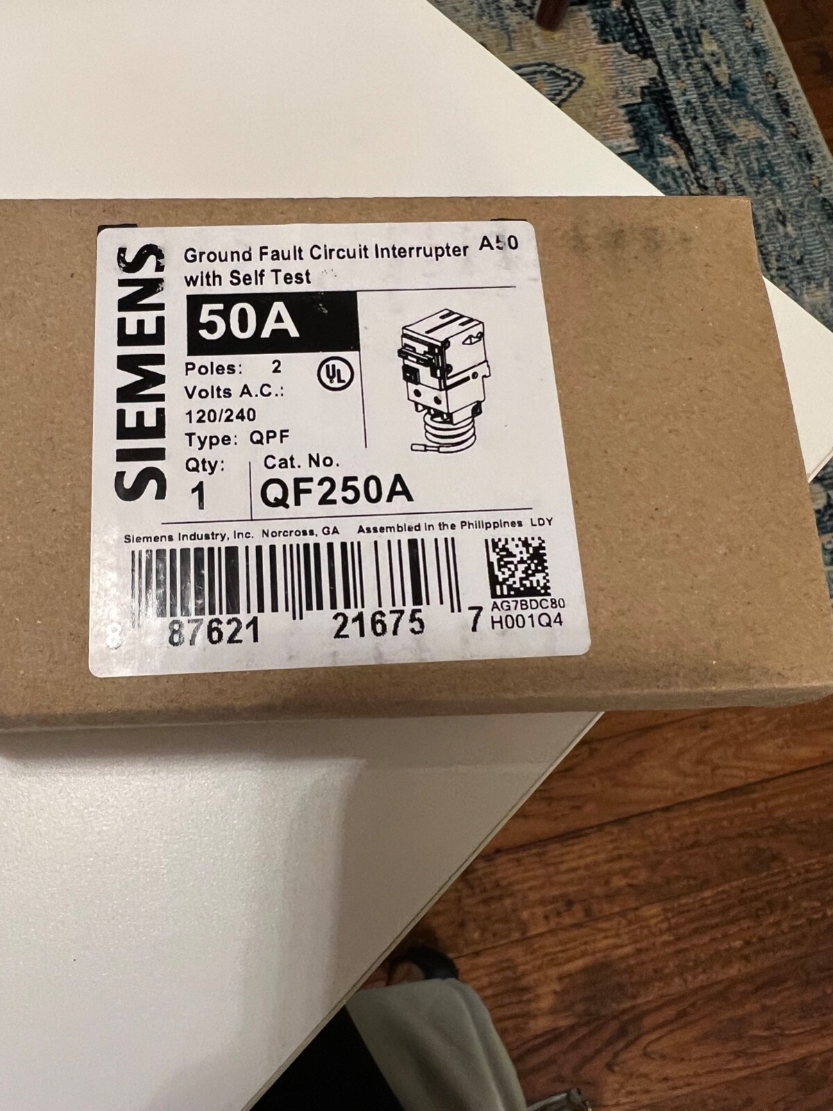 Siemens QF250A Ground Fault Circuit Interrupter | eBay