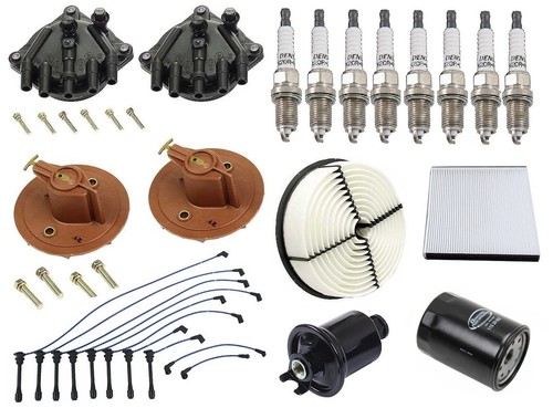Complete Tune Up Kit Air Gas Filters Cap Rotor Wires Plugs For Lexus ...