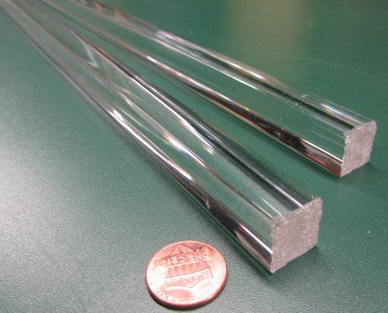 Acrylic Square Extruded Rods Bar, Clear .625" (5/8") x 6' Lengths, 2 Units | eBay