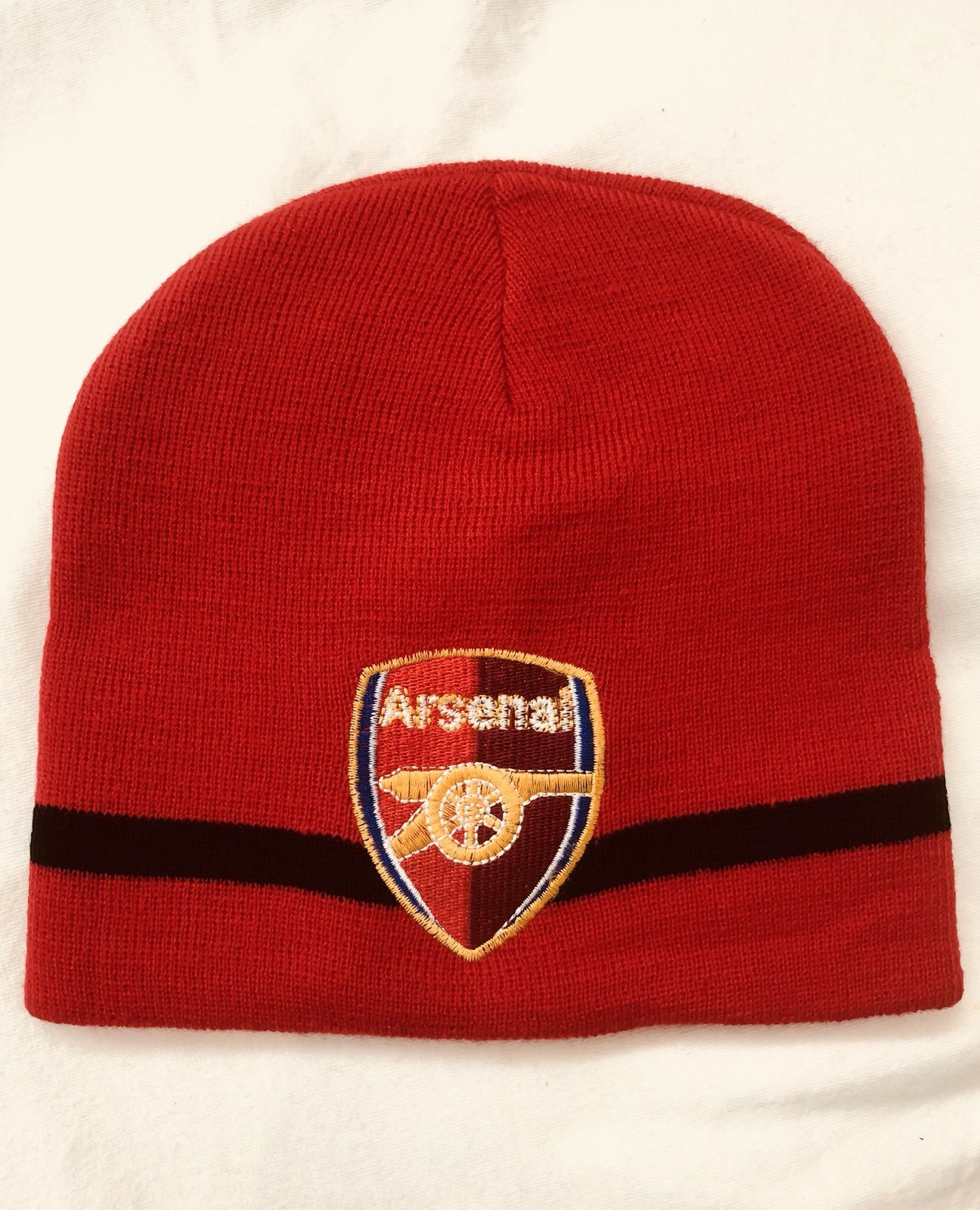 ARSENAL FC Beanie Hat One Size Fits All Brand New Knitted | eBay