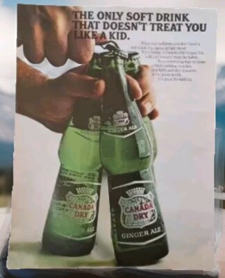 Vintage 1966 Canada Dry Ginger Ale Magazine Print Ad | eBay
