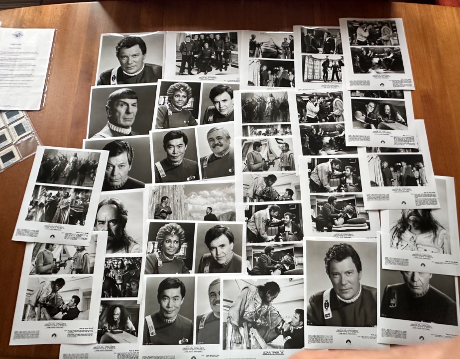 STAR TREK THE FINAL FRONTIER LOT OF MOVIE PRESS KIT PHOTO | eBay