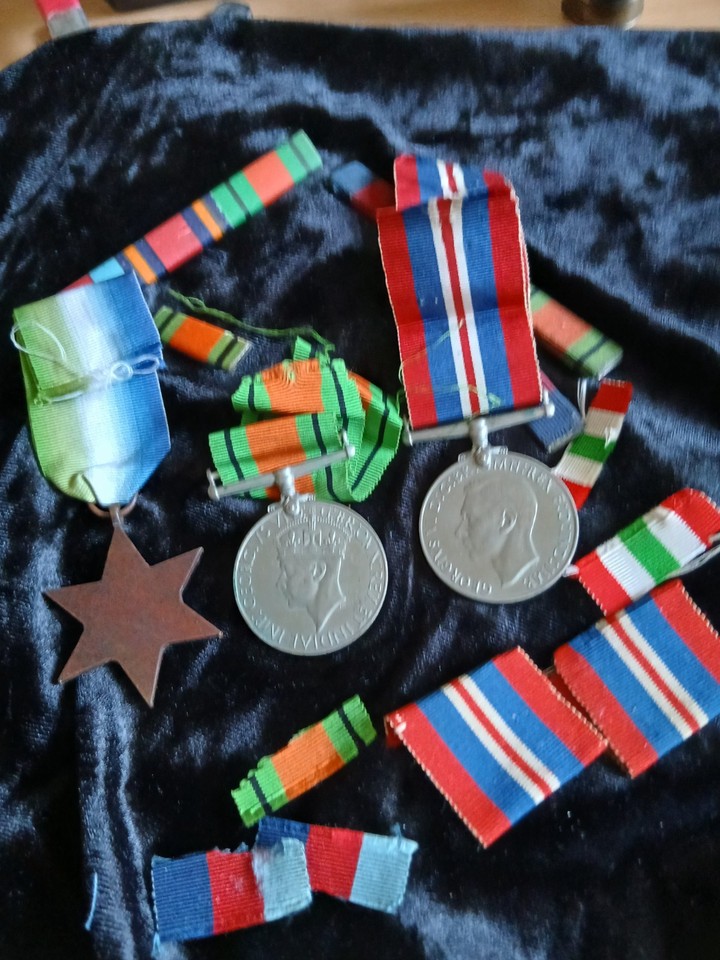 WW2 CAMPAIGN MEDALS 1939 STAR, DEFENCE ATLANTIC STAR plus Bars ...