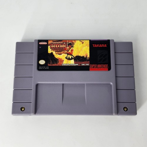 Samurai Showdown (Super Nintendo 1994 SNES) Cleaned, Tested & Authentic ...