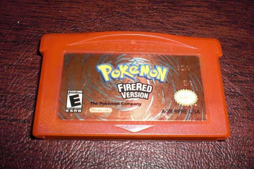 AUTHENTIC Pokemon Fire Red Version for Game Boy Advance GENUINE GBA DS ...