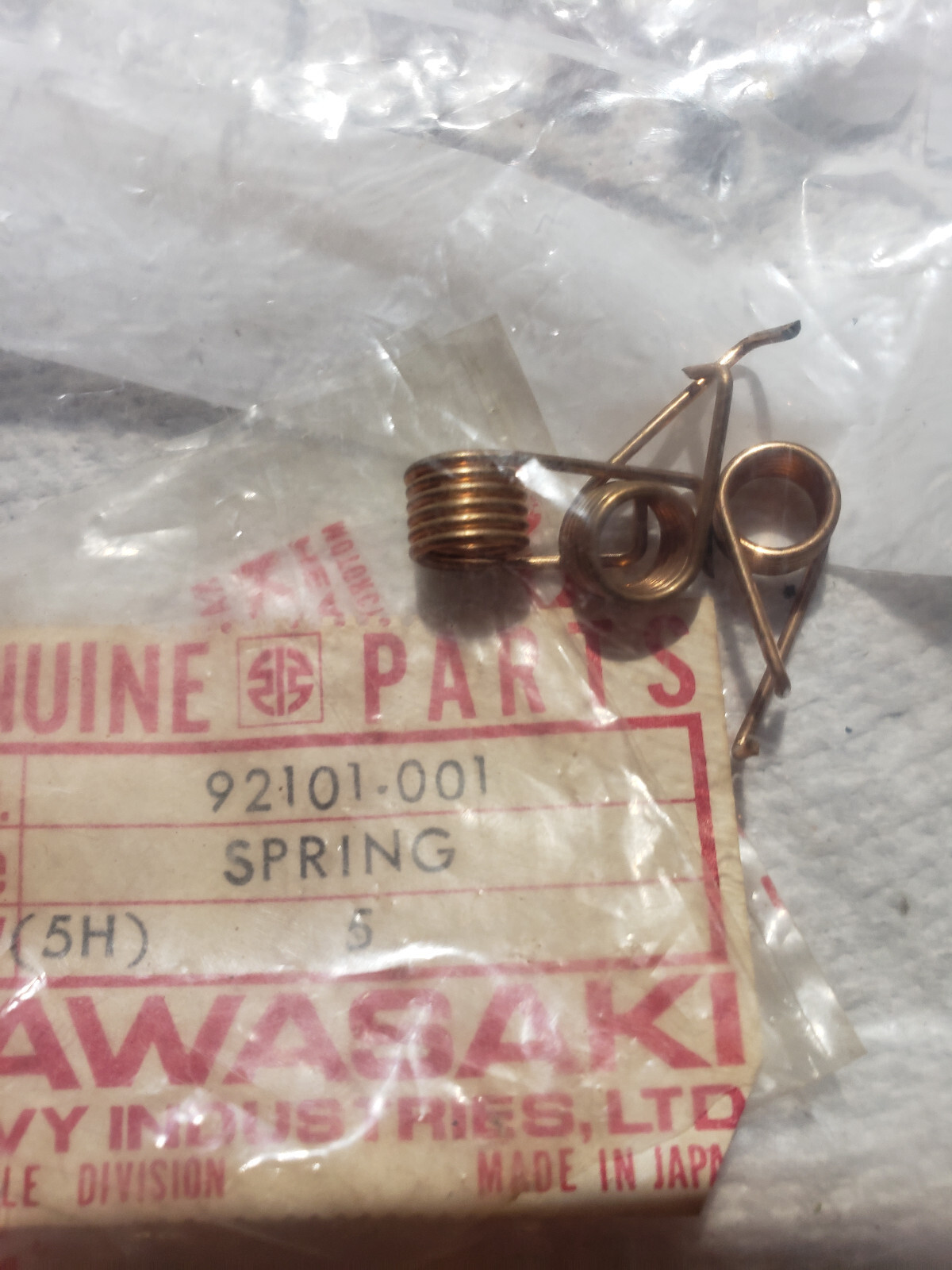 Kawasaki spark plug cap spring # 92101-001 | eBay