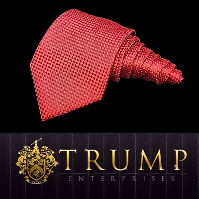 DONALD J. TRUMP~ SIGNATURE COLLECTION Red Checkered MAGA POWER TIE ...