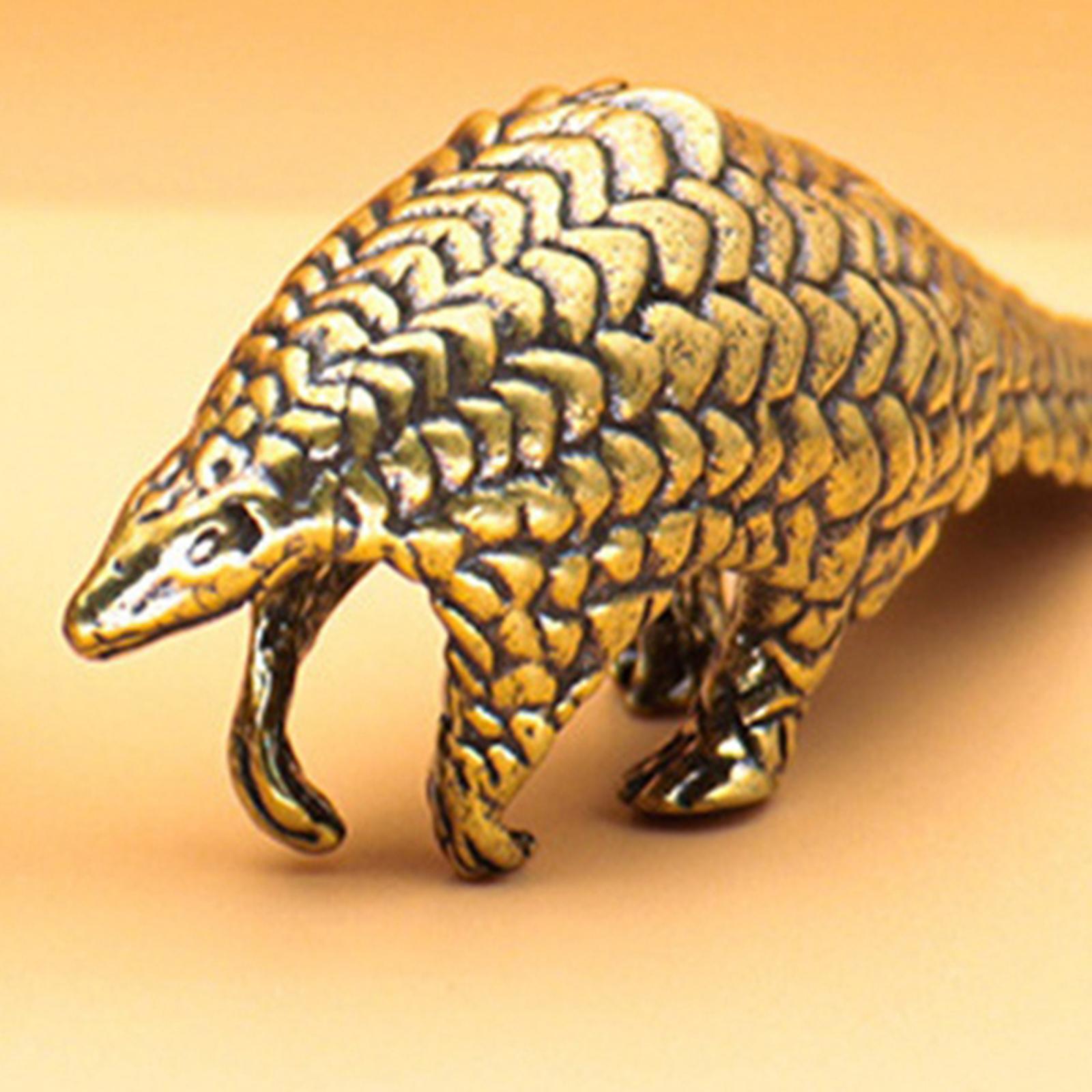 Pangolin Statue Antique Tea Pet Mini Pangolin Decor for | eBay Australia