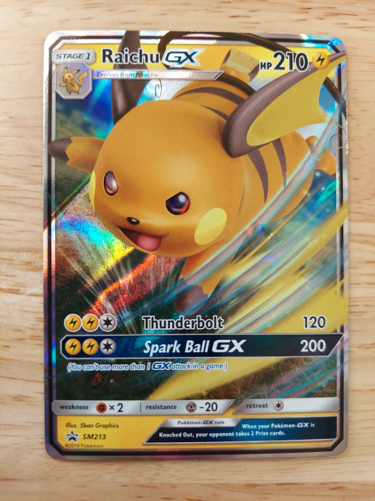 Raichu GX SM213 - NM Promo Rare Pokemon Card | eBay
