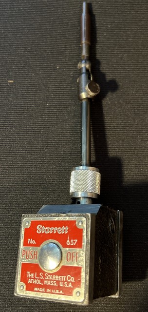 Starrett 657a Magnetic Base 711 F Last Word Dial Test Indicator ...