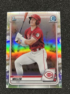 2020 Bowman Chrome Draft 1st Rookie Refractor QTY Jackson Miller ...