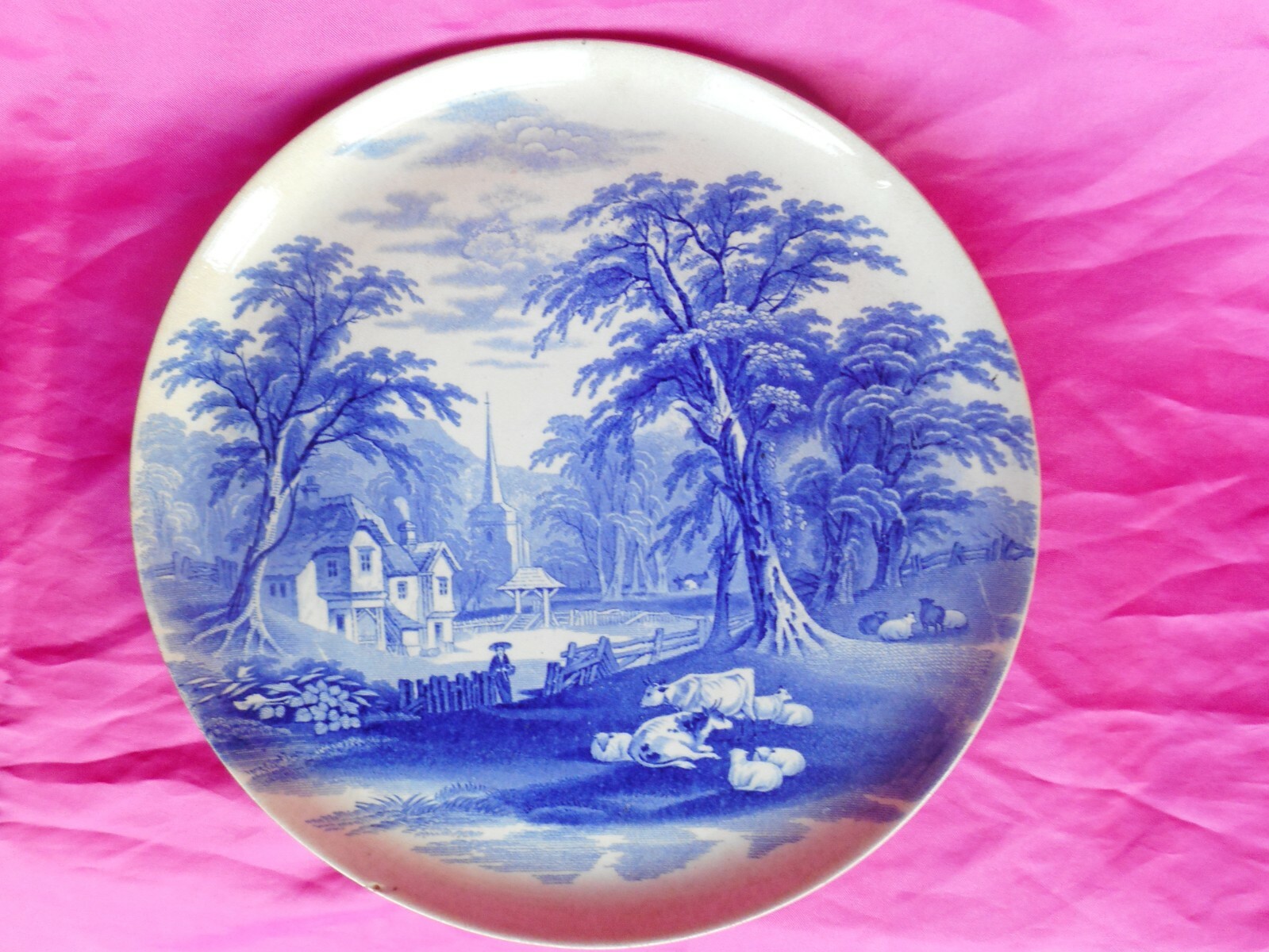 J and M P Bell & Co J & M P B Sardinia Blue and Whi8te Wall Plate ...