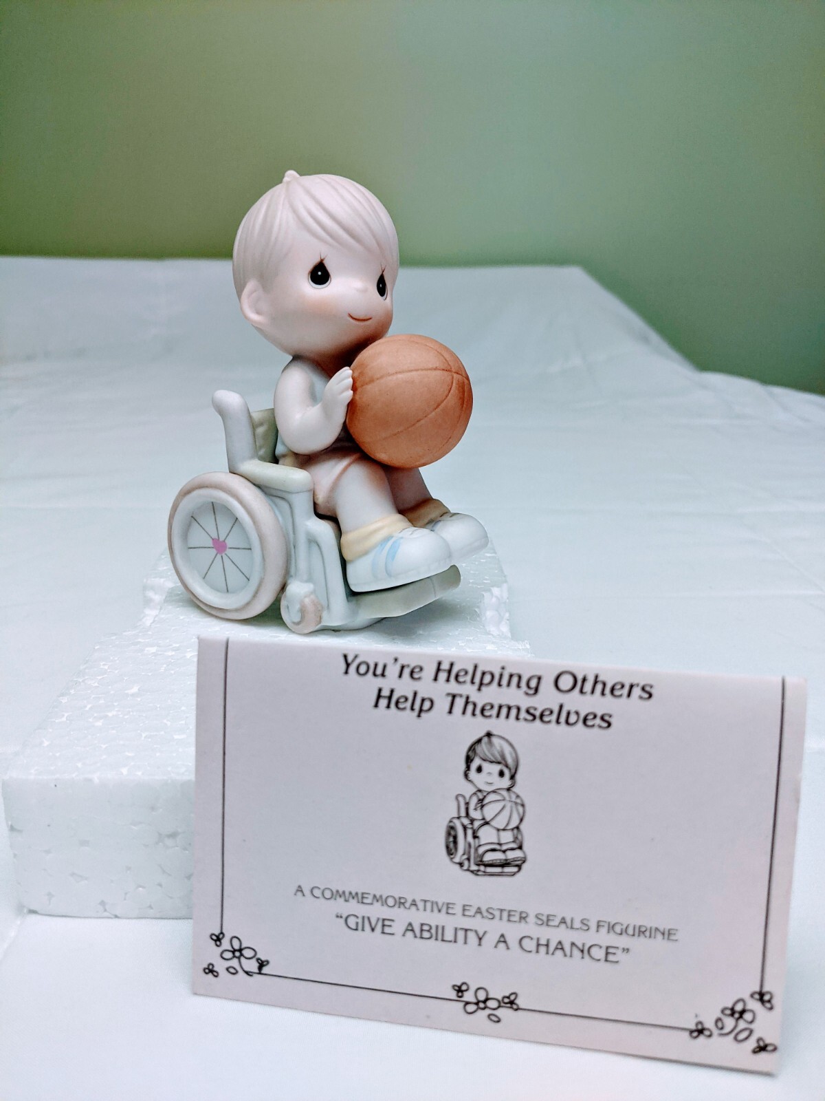 Precious Moments Figurine 192368 - Give Ability A Chance - Easter Seals ...