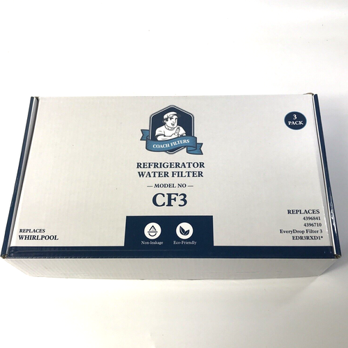 Coach Filters Refrigerator Water Filter CF3 Whirlpool Compatible 3-Pack ...