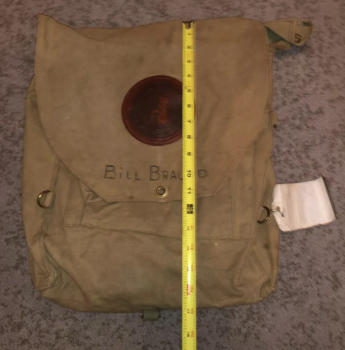 Vtg 1957 Boy Scouts BSA Jamboree Valley Forge Canvas Backpack 573 ...