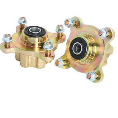 2pcs 78mm 4 Lug Front Wheel Hubs For 110cc 125cc Quad Buggy ATV Go Kart ...