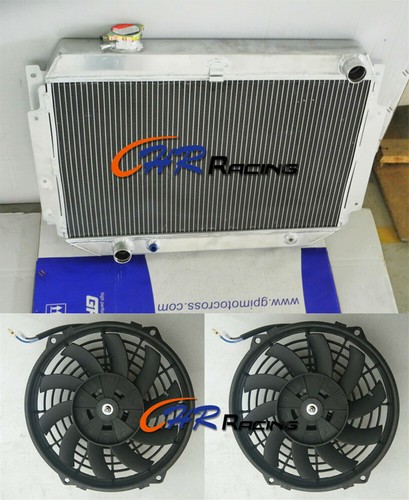 3 ROW Aluminum Radiator & Fans For HOLDEN HQ HJ HX HZ V8 Kingswood 253 ...
